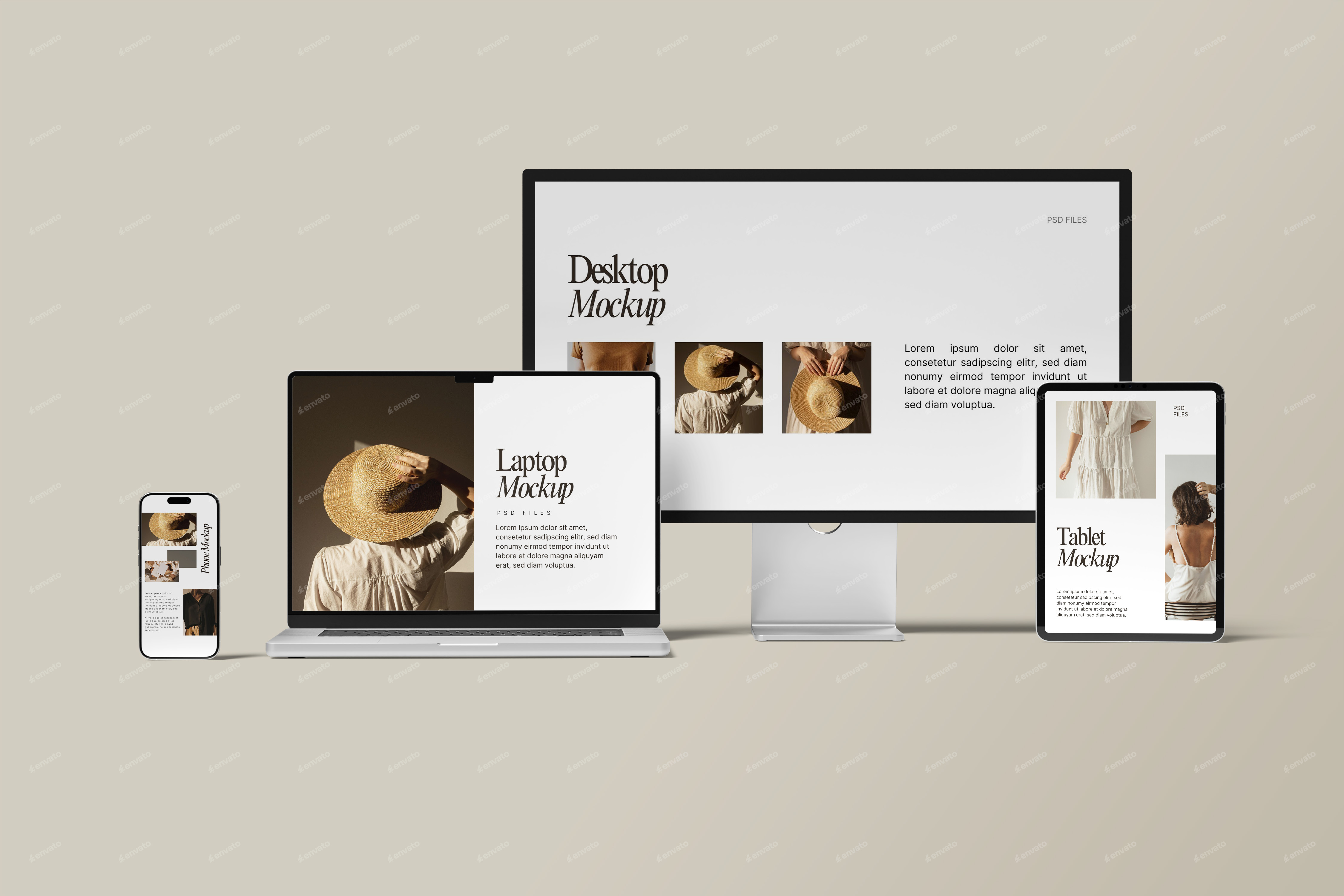 Responsive Design Across Devices Mockup, Graphics | GraphicRiver